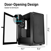 DARKROCK EC2 Black ATX Mid Tower PC Case, Type-C Ready, Supports 50 Se ...