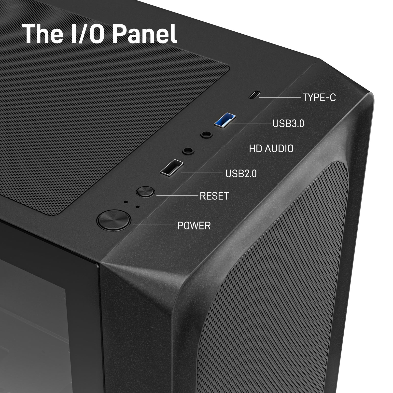 DARKROCK EC2 Black ATX Mid Tower PC Case, Type-C Ready, Supports 50 Se ...