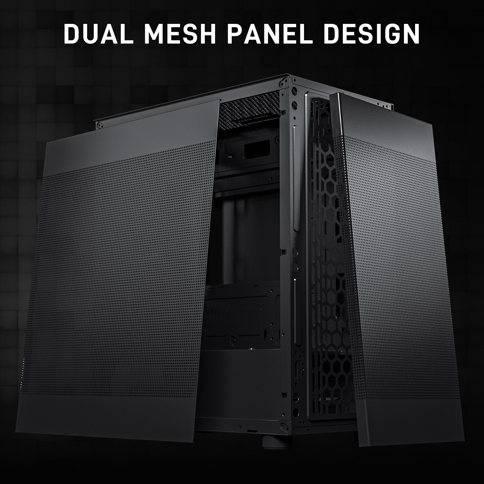 DARKROCK MH200 Black PC Computer Case for Office&Gaming Compact Mid-To ...