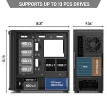 DARKROCK Classico Max Storage Master Case E-ATX Computer Case with 4x1 ...