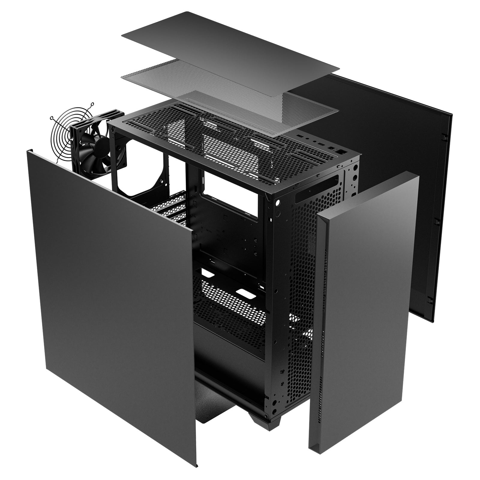 DARKROCK ES1 Silence Edition Black E-ATX PC Case - Noise-Reducing Mate ...